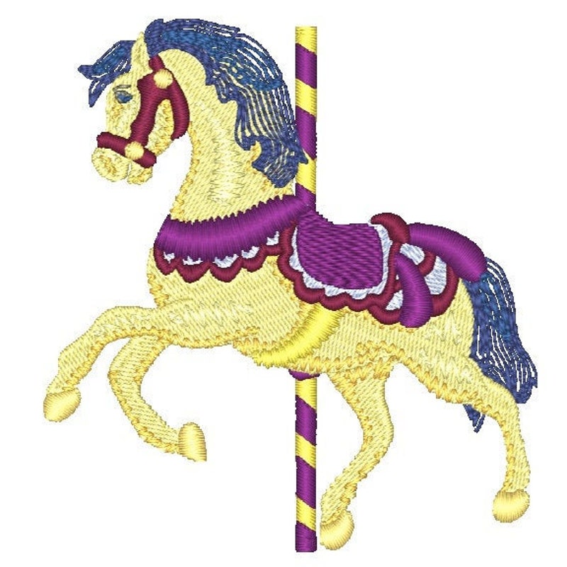 Carousel Horse Embroidery - Etsy
