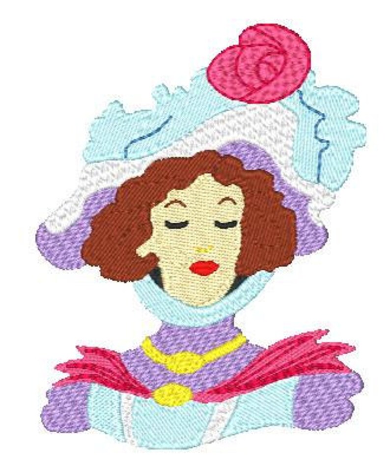 Pretty Ladies 10 Machine Embroidery Designs From ATW - Etsy