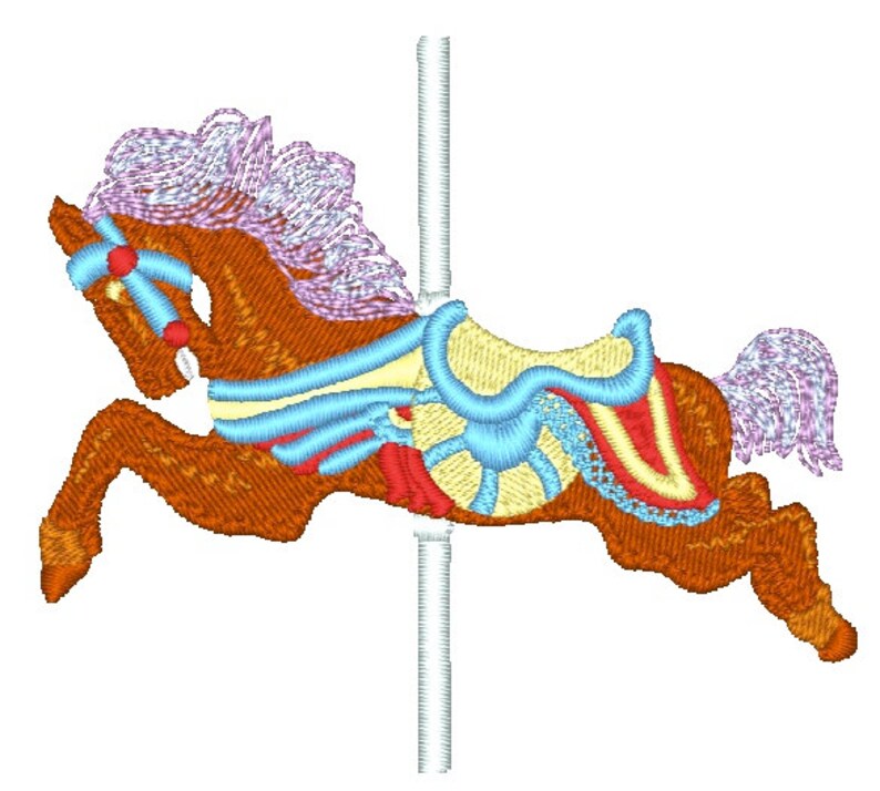 Carousel-horses. 10 Machine Embroidery Designs From ATW | Etsy