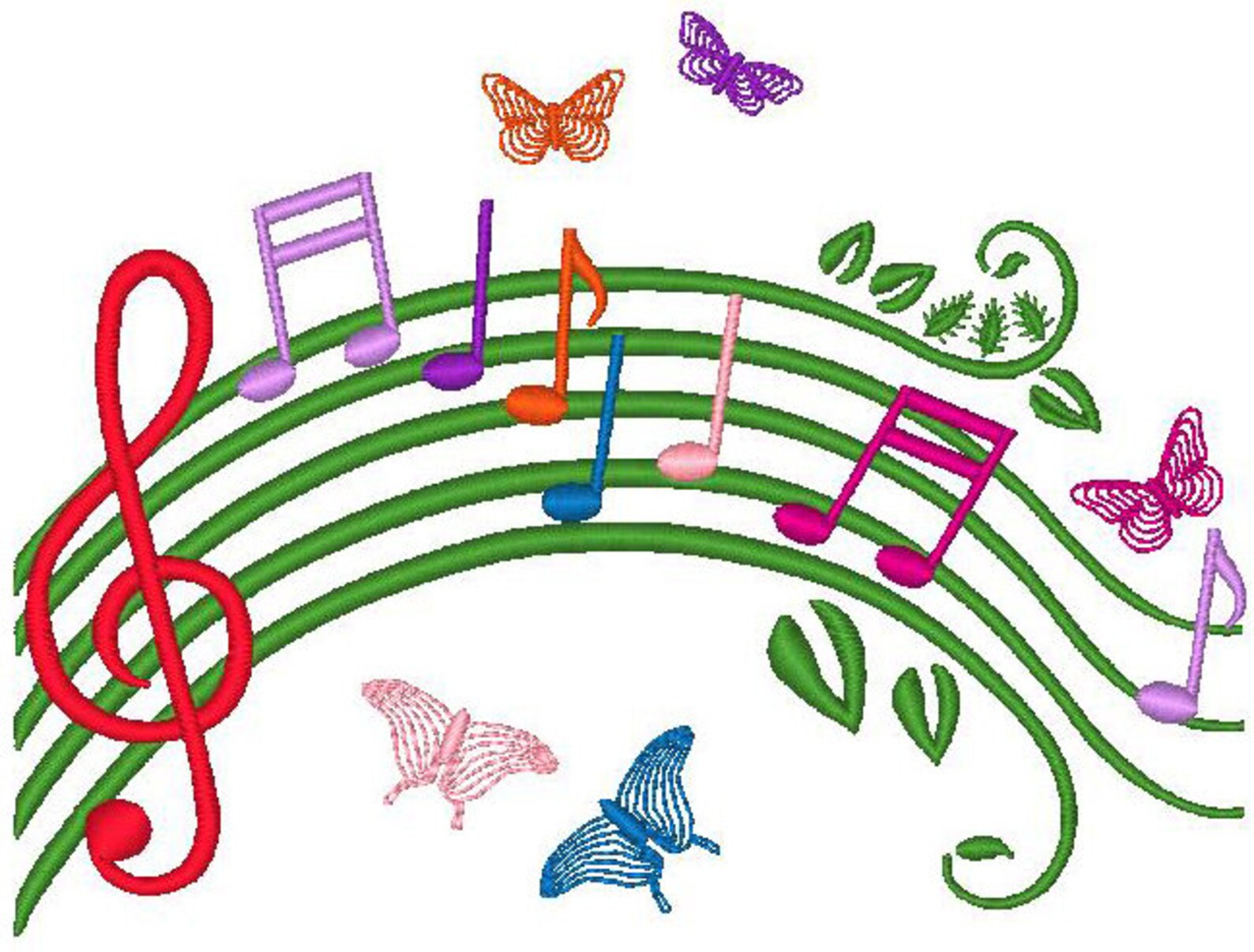 Musical Scale Machine Embroidery Designs | Etsy