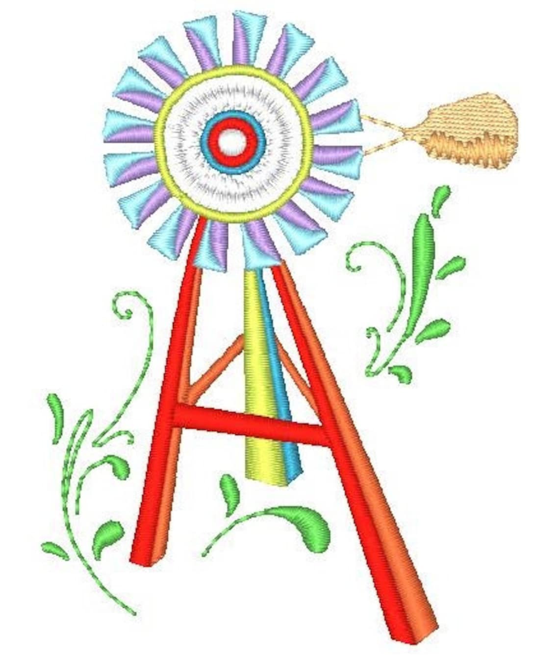 Windmills Machine Embroidery Designs - Etsy