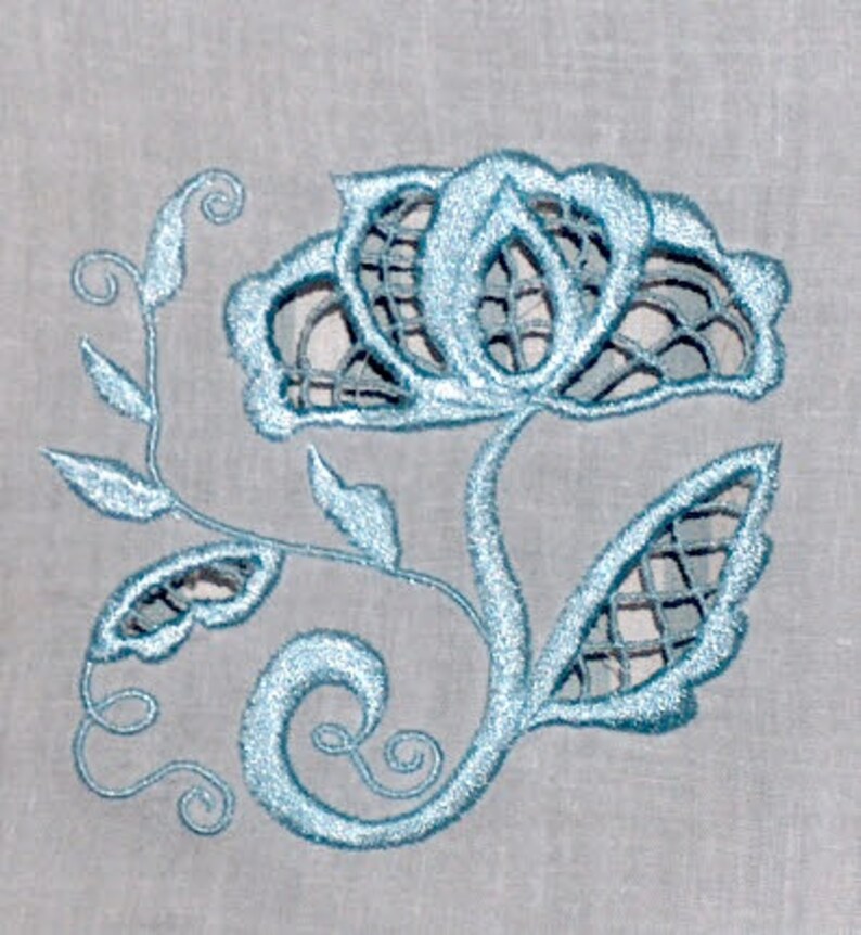 Floral Cutwork Machine Embroidery Designs - Etsy