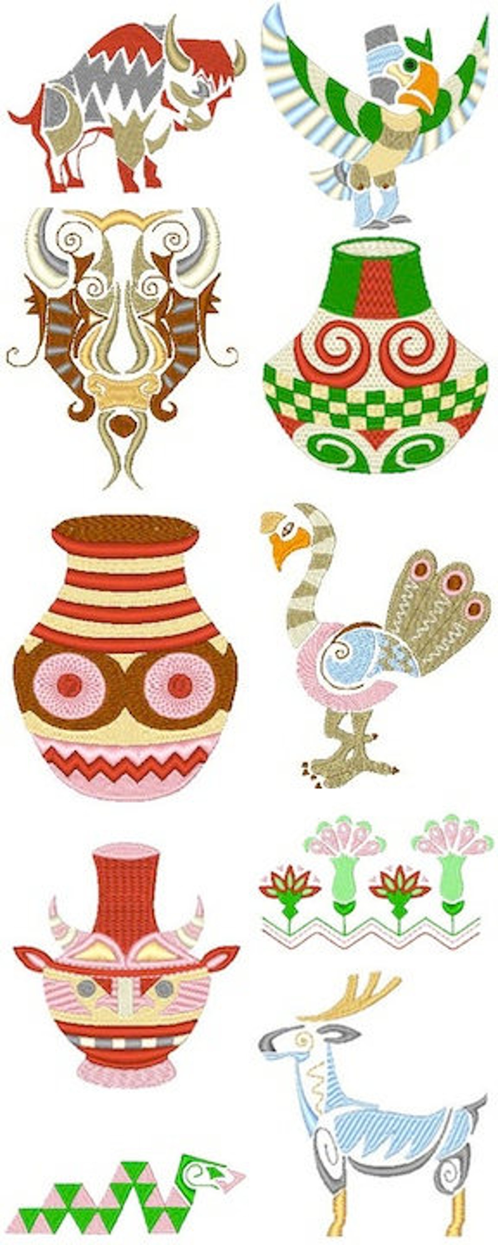 Native-symbols 10 Machine Embroidery Designs From ATW - Etsy