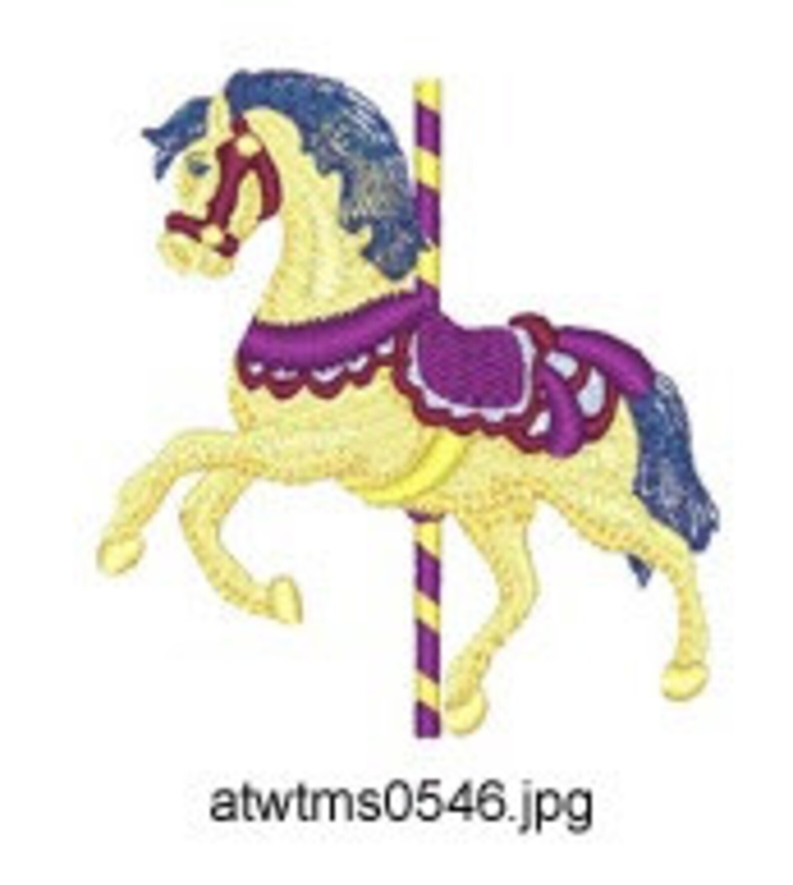 Carousel Horses 10 Machine Embroidery Design From ATW - Etsy