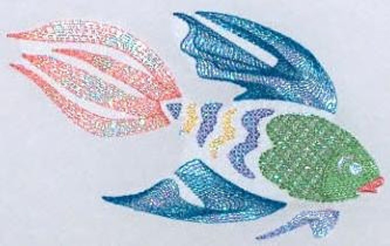 Mylar Fish 10 Machine Embroidery Designs from ATW | Etsy