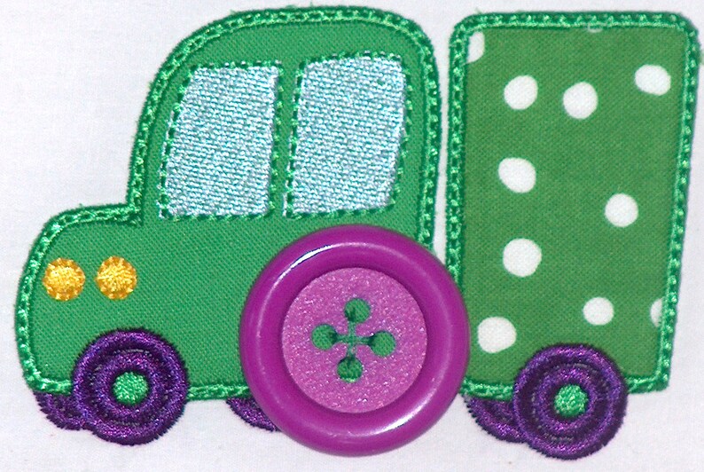 Button Trucks Applique 10/20 Machine Embroidery Designs - Etsy