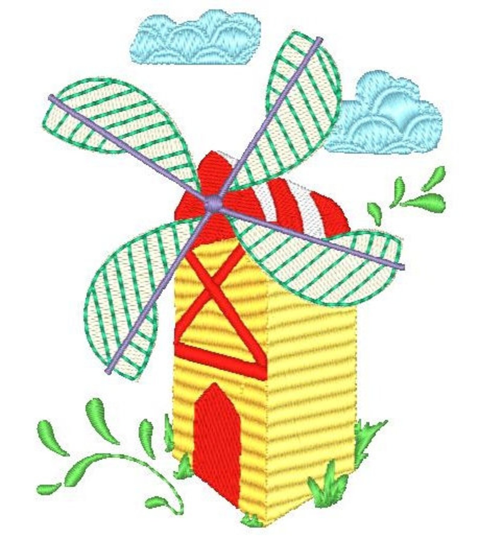 Windmills Machine Embroidery Designs - Etsy