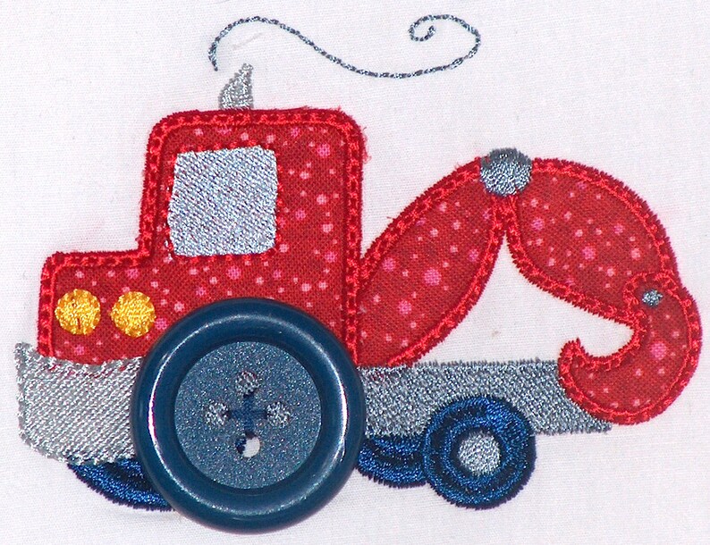 Button Trucks Applique 10/20 Machine Embroidery Designs - Etsy