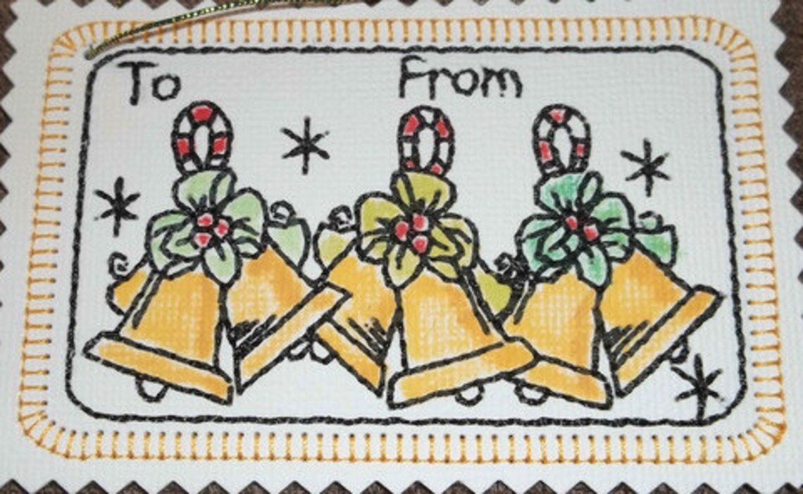 Christmas Gift Tags Project Machine Embroidery Designs - Etsy