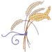 Wheat Art 10 Machine Embroidery Designs. 5X7 Hoop Ddigital Download - Etsy