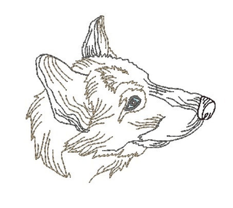 Multiline Redwork Dogs 11 Machine Embroidery Designs | Etsy