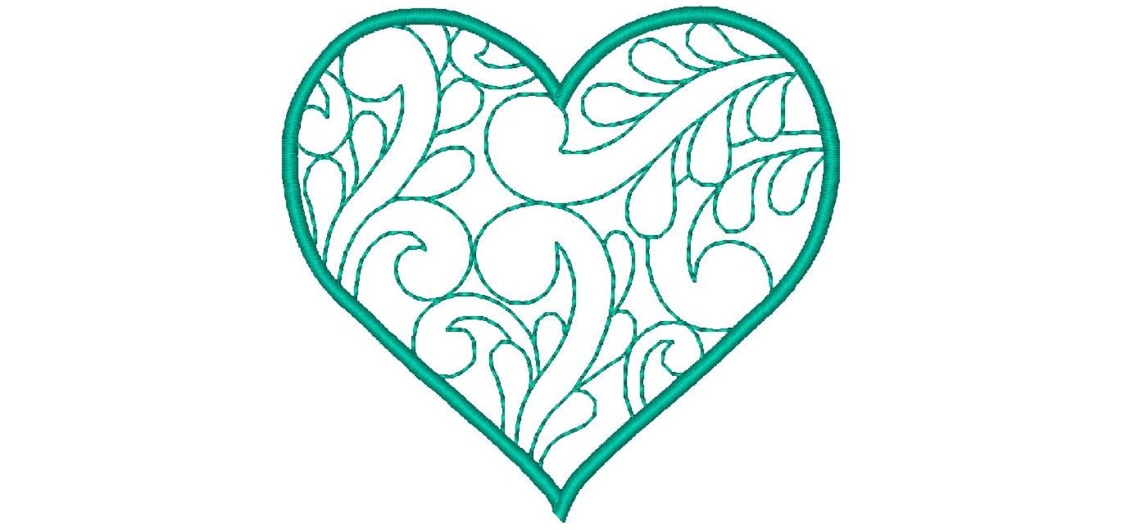 Decorated Hearts Machine Embroidery Designs - Etsy