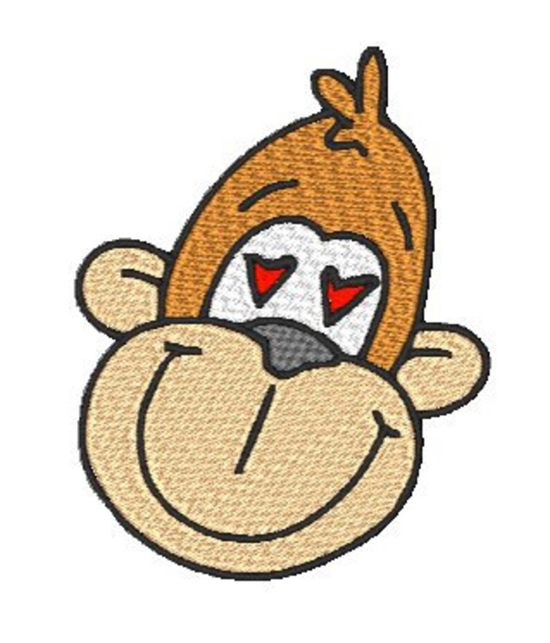 Monkey Faces Machine Embroidery Designs | Etsy