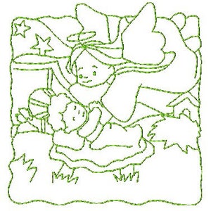 Nativity Redwork Quilt Squares Machine Embroidery Designs - Etsy