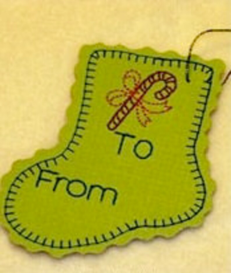 Christmas Gift Tags Machine Embroidery Designs - Etsy