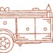 Redwork Fire Trucks [5x7] Machine Embroidery Designs - Etsy