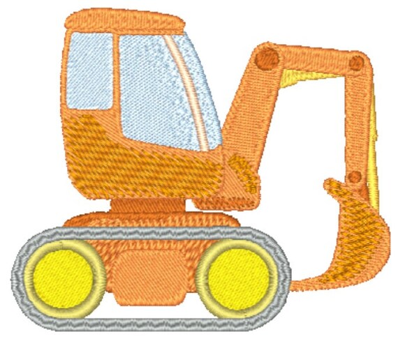 Simple Construction Vehicles Machine Embroidery Designs - Etsy