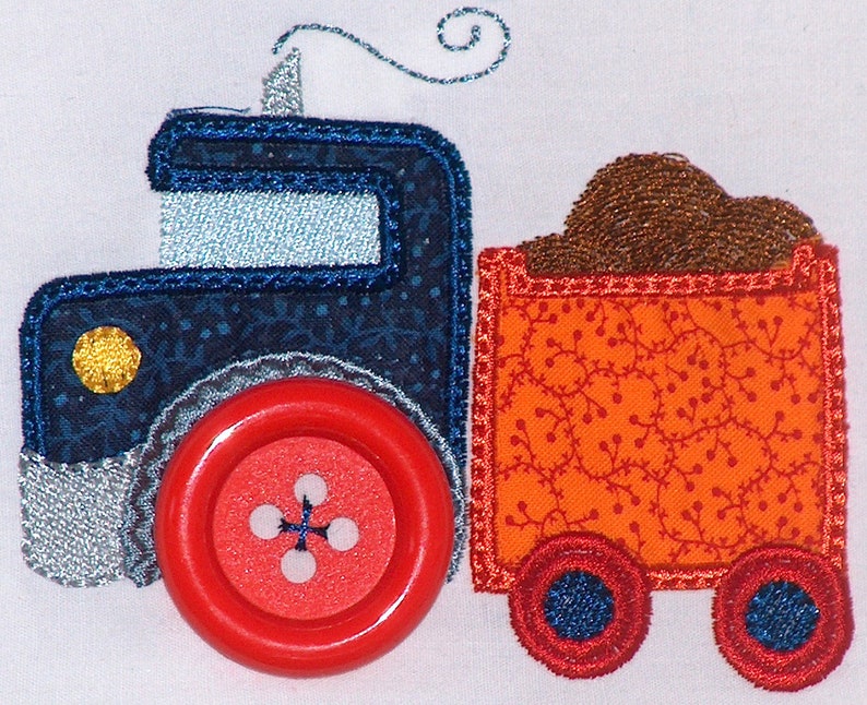 Button Trucks Applique 10/20 Machine Embroidery Designs - Etsy