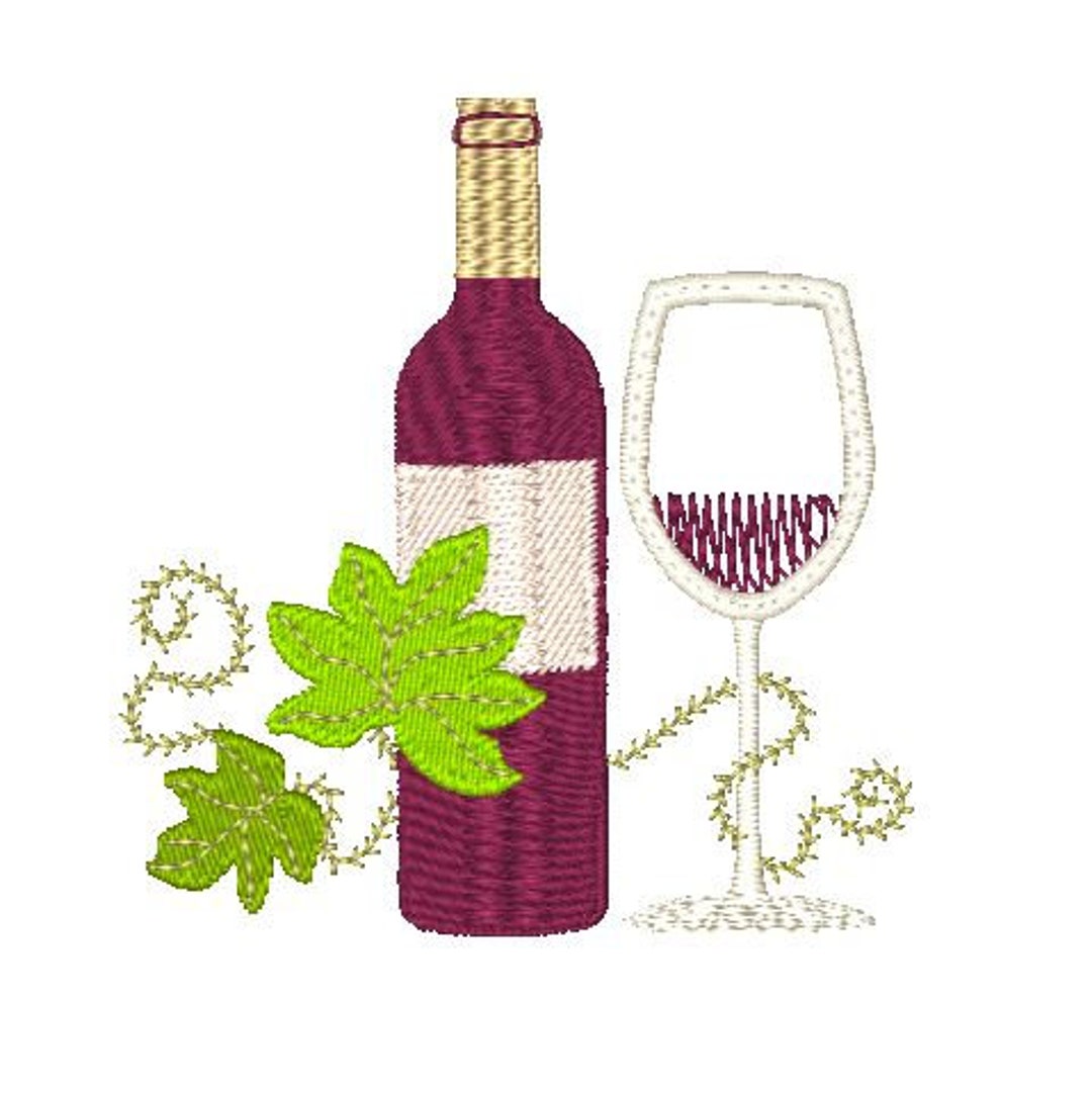 About Wine and Grapes Machine Embroidery Designs - Etsy