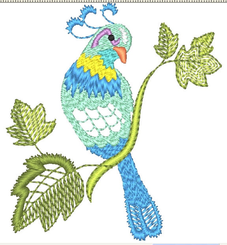 Jacobean-birds Machine Embroidery Designs 11506 - Etsy