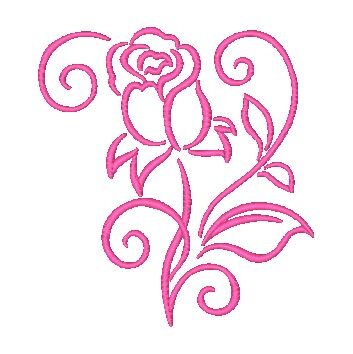 Art Deco Roses Machine Embroidery Designs | Etsy