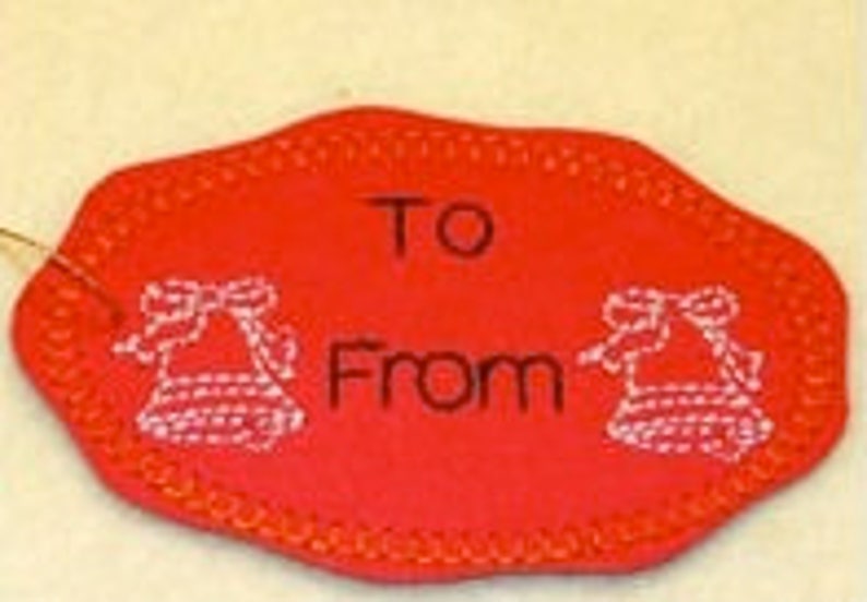 Christmas Gift Tags Machine Embroidery Designs - Etsy
