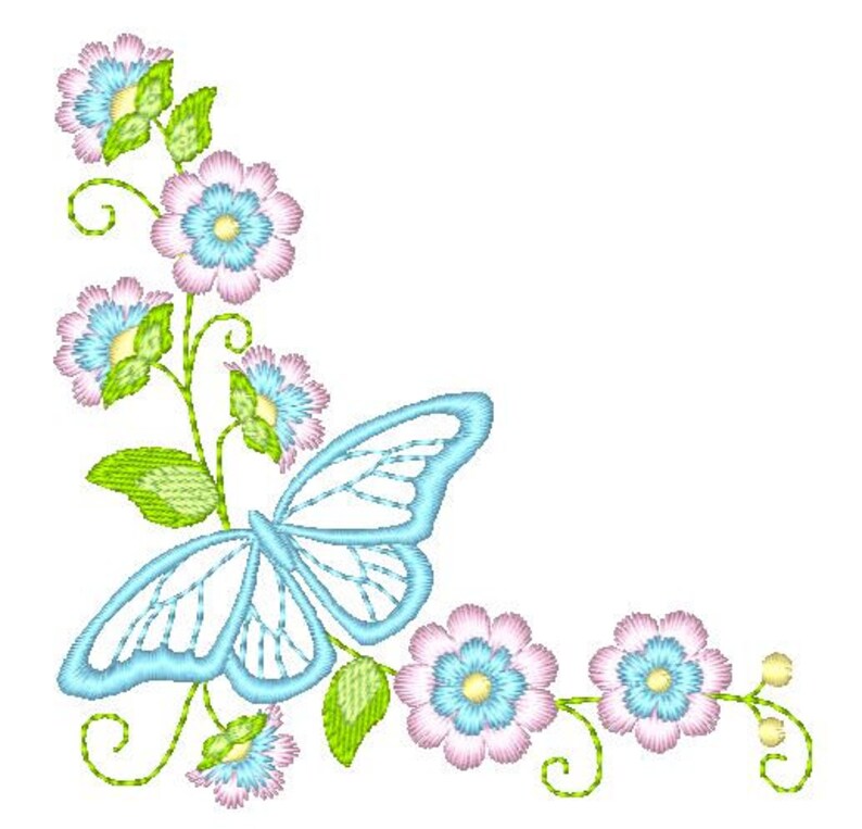 Delicate Butterflies 10 Machine Embroidery Designs - Etsy