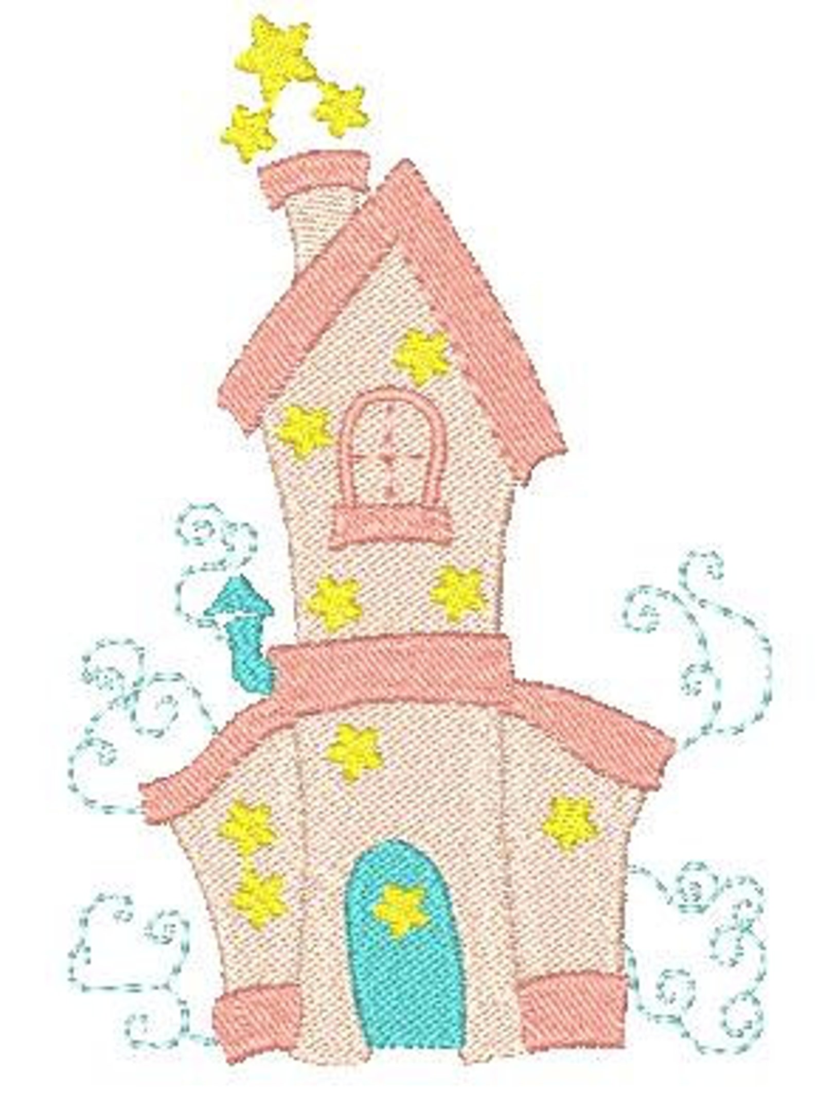 Enchanted Houses Machine Embroidery Designs | Etsy