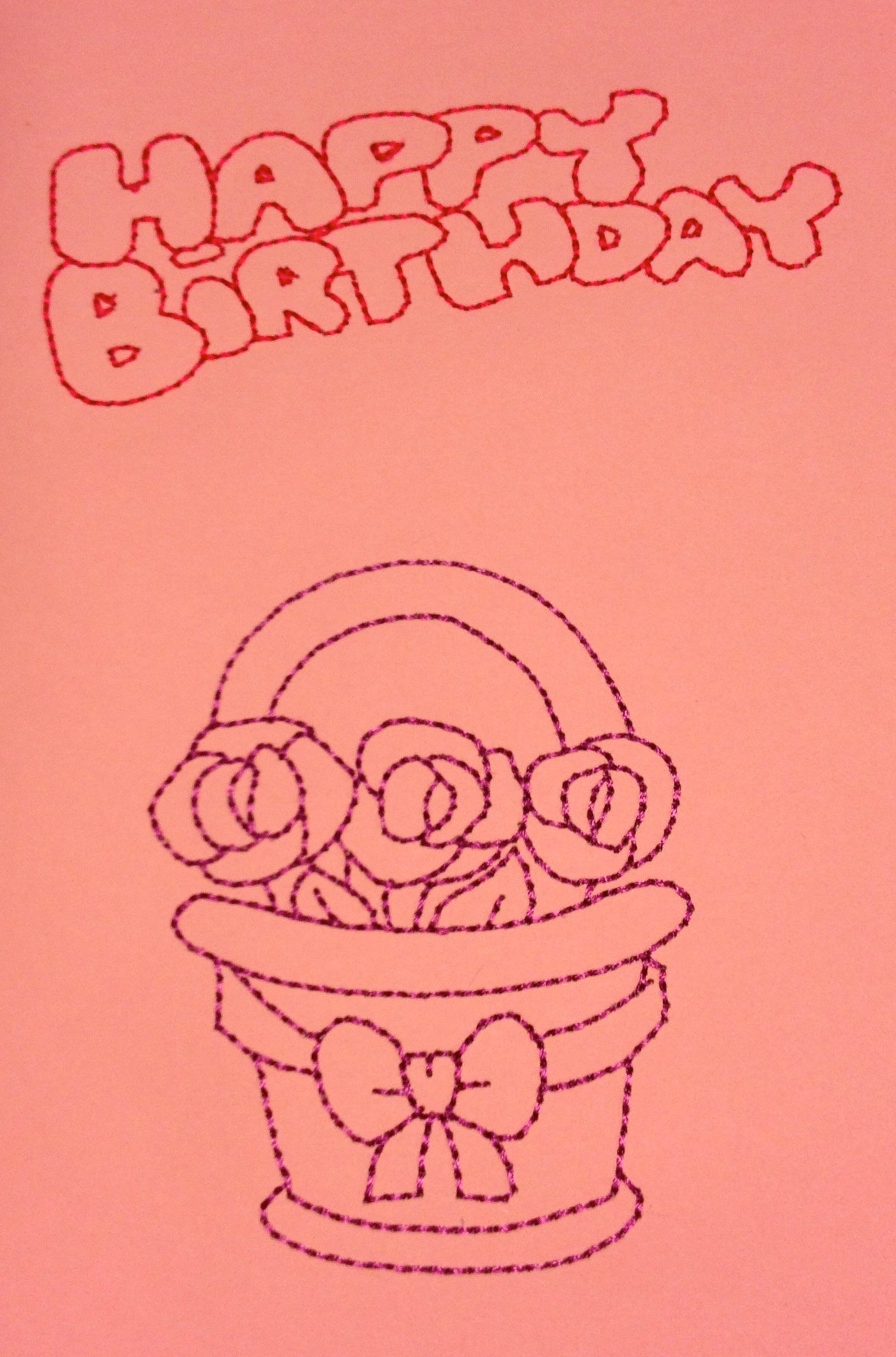 Birthday Greeting Cards 15 Machine Embroidery Designs - Etsy