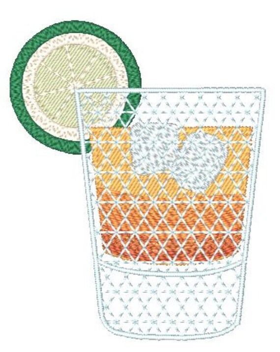 Cocktail Party Machine Embroidery Designs - Etsy