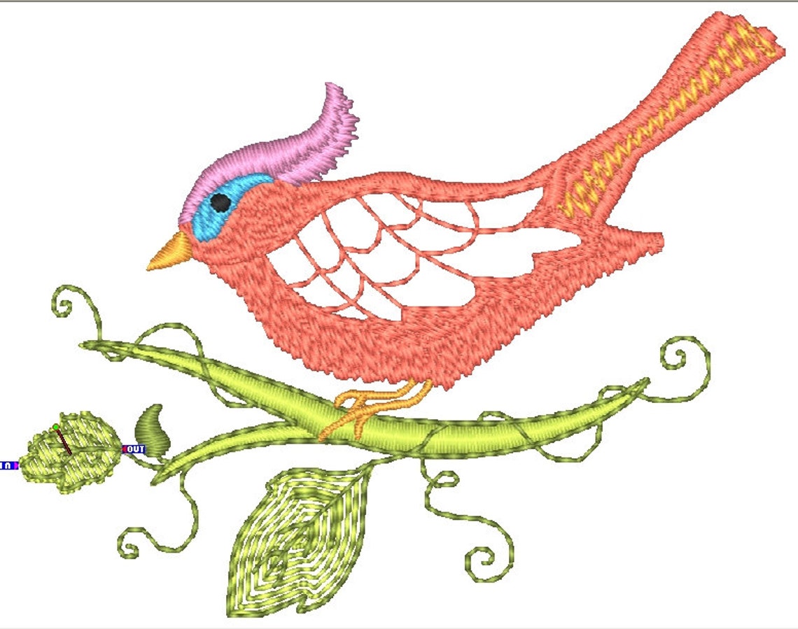 Jacobean-birds Machine Embroidery Designs 11506 - Etsy