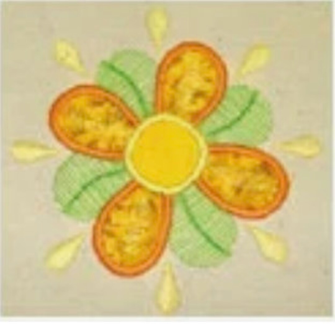 Simple Applique Flowers Machine Embroidery Designs - Etsy