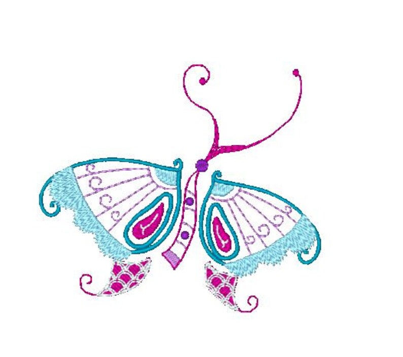 Native Butterflies Machine Embroidery Designs | Etsy