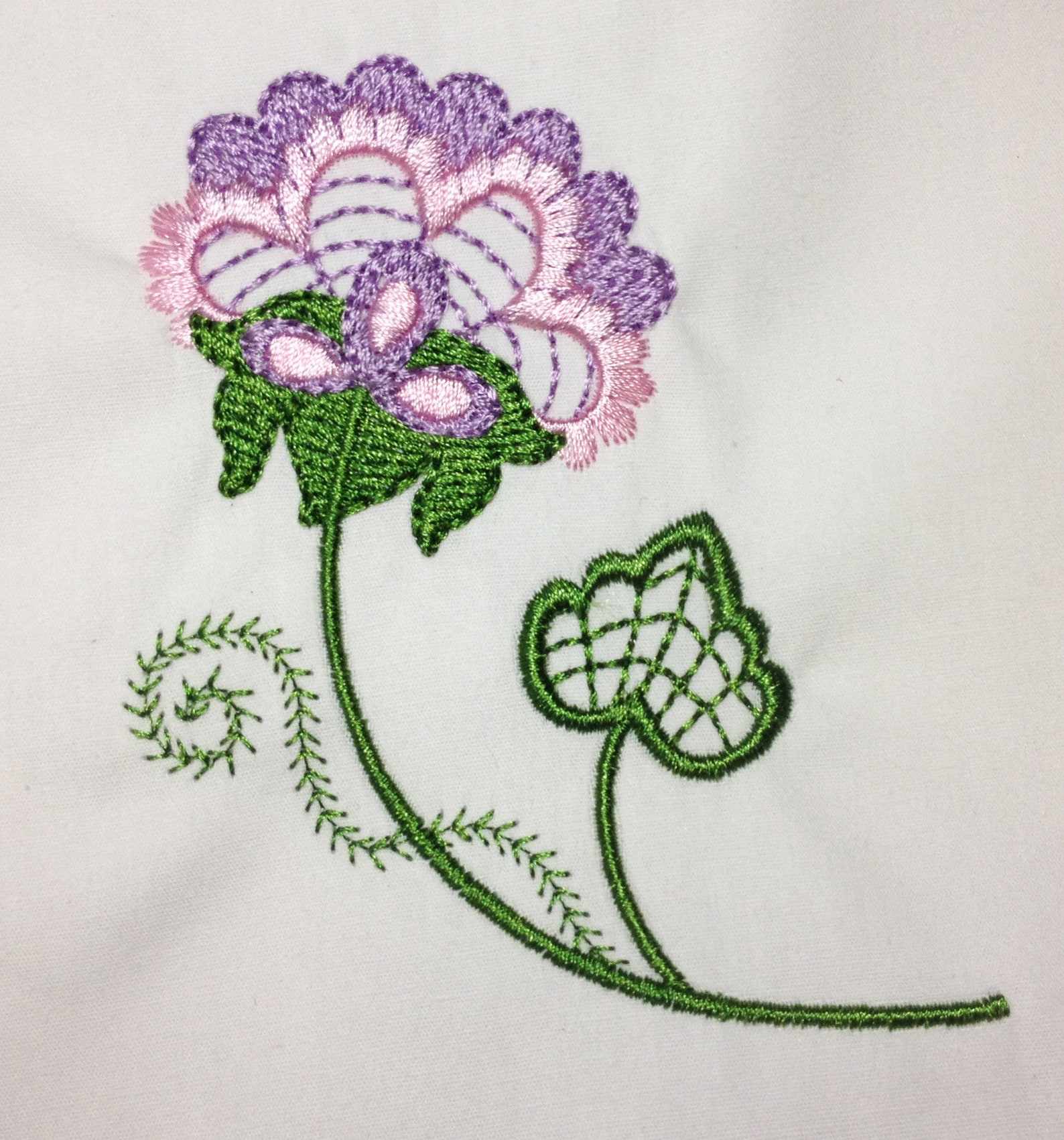 Embroidered Flower Napkin Project 1 Machine Embroidery Designs | Etsy