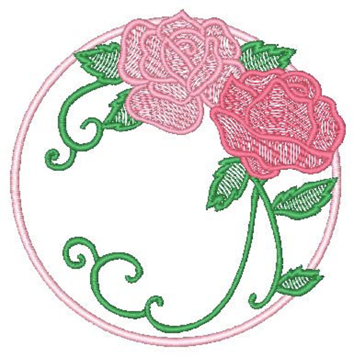 Rose Circles 14 Machine Embroidery Designs - Etsy