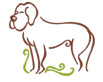 Multiline Redwork Dogs 11 Machine Embroidery Designs | Etsy
