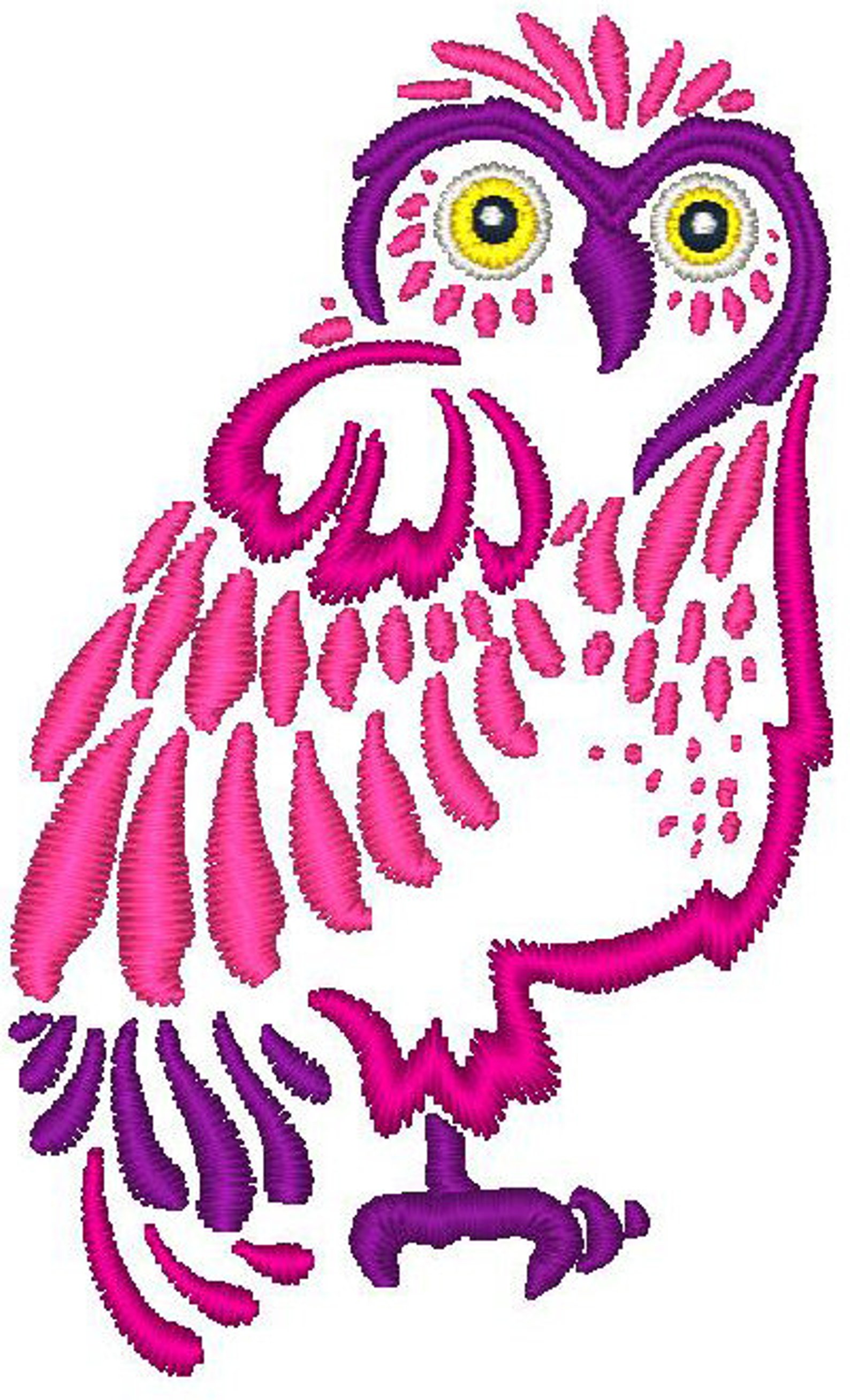 Beautiful Outline Owls Machine Embroidery Designs - Etsy