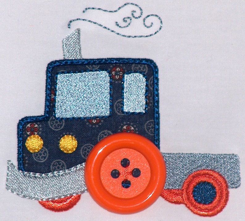 Button Trucks Applique 10/20 Machine Embroidery Designs - Etsy