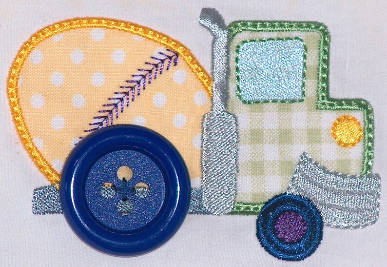 Button Trucks Applique 10/20 Machine Embroidery Designs - Etsy