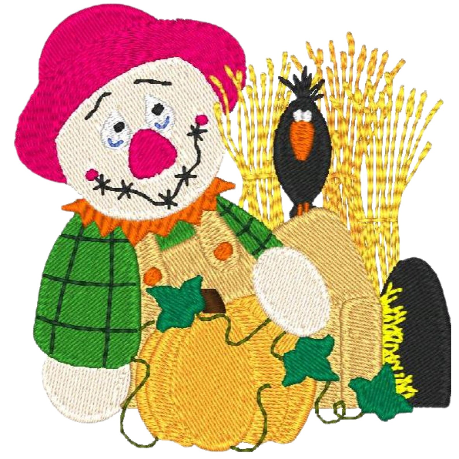 Scarecrows 8 Machine Embroidery Designs for Fall or Autumn 4X4 Hoop ...