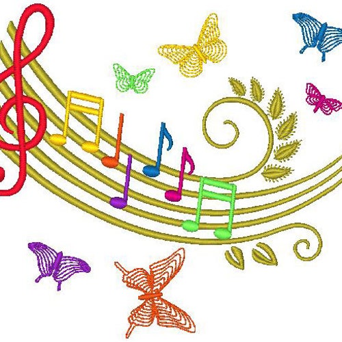MUSIC Designs for Embroidery Machine Instant Download - Etsy