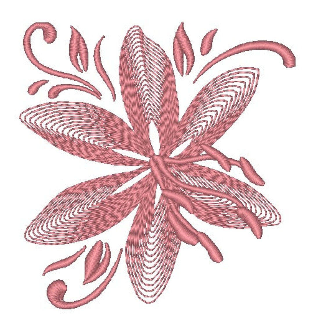 Rippled Flowers Machine Embroidery Designs - Etsy