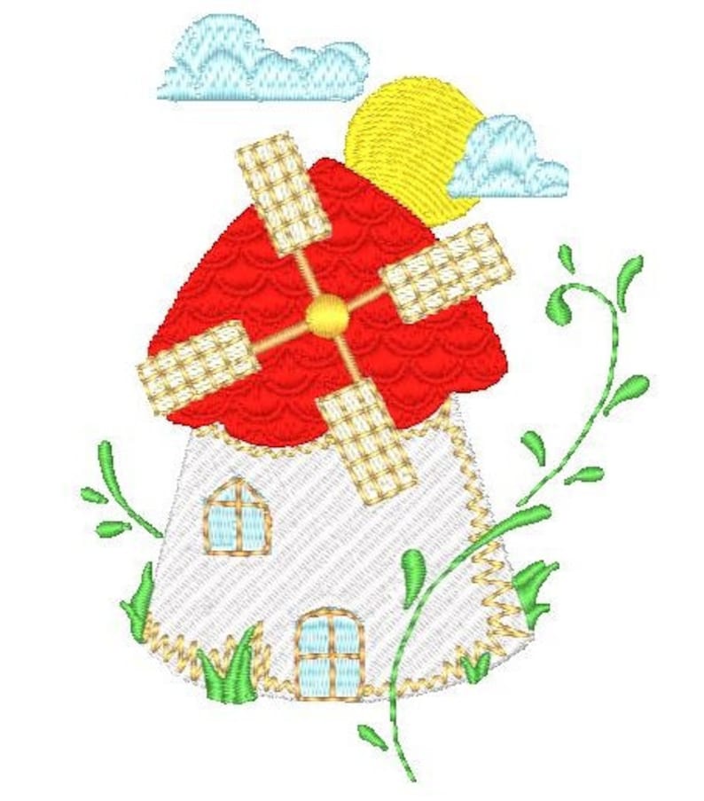 Windmills Machine Embroidery Designs - Etsy