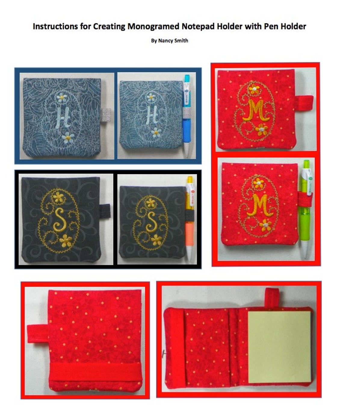 Post-It Note Holder Project With Monogram Set and | Etsy