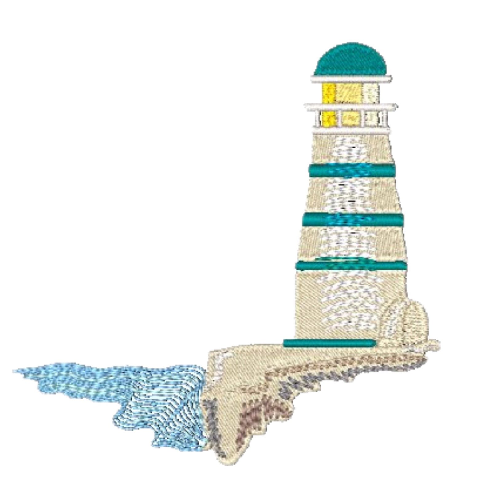 Lighthouses 7 Machine Embroidery Designs 4X4 Hoop Digital Download - Etsy