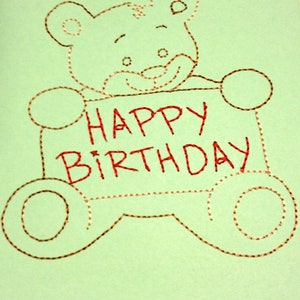 Birthday Greeting Cards 15 Machine Embroidery Designs - Etsy