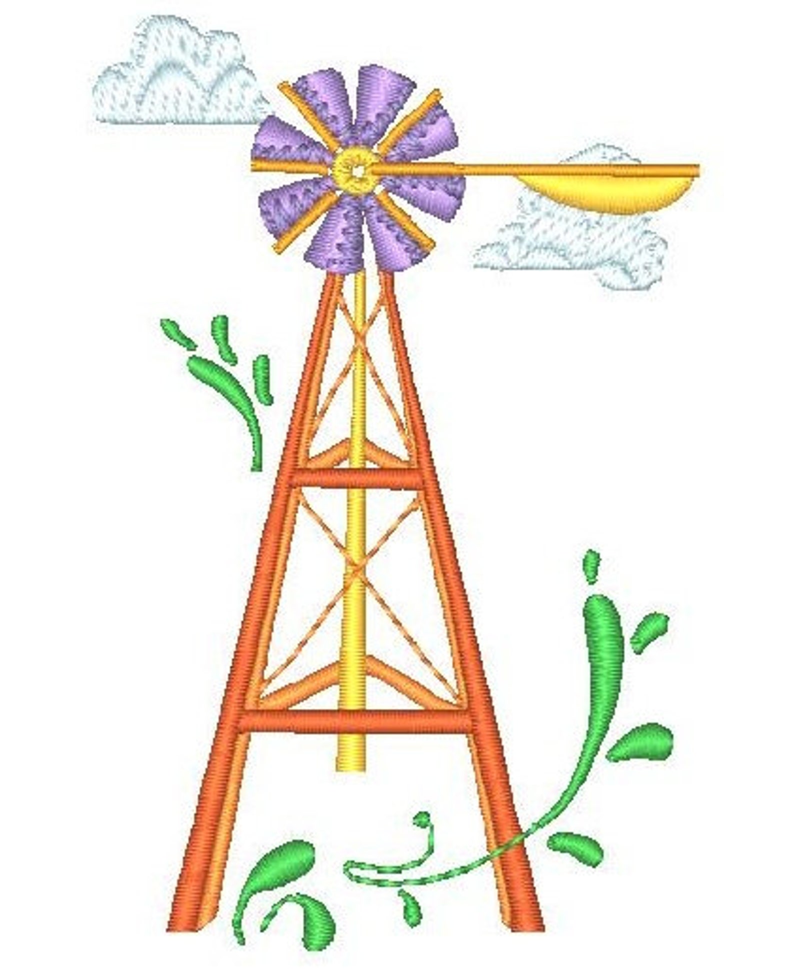 Windmills Machine Embroidery Designs - Etsy