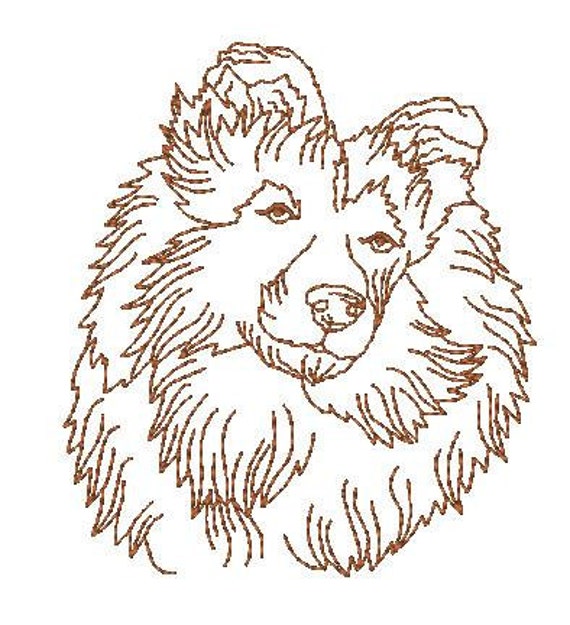 Shelties Dogs 10 Machine Embroidery Designs from ATW | Etsy