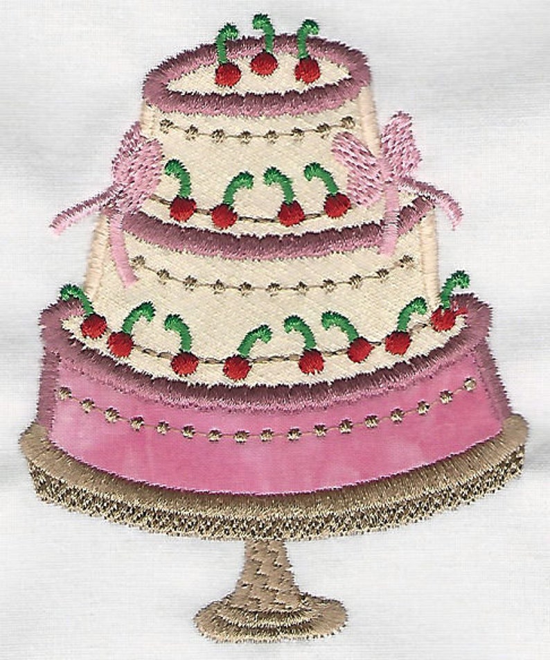 Fancy Cakes Machine Embroidery Designs - Etsy