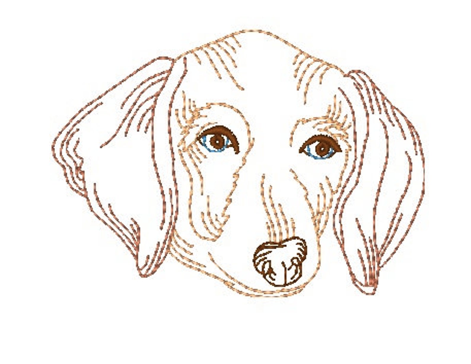 Multiline Redwork Dogs 11 Machine Embroidery Designs | Etsy